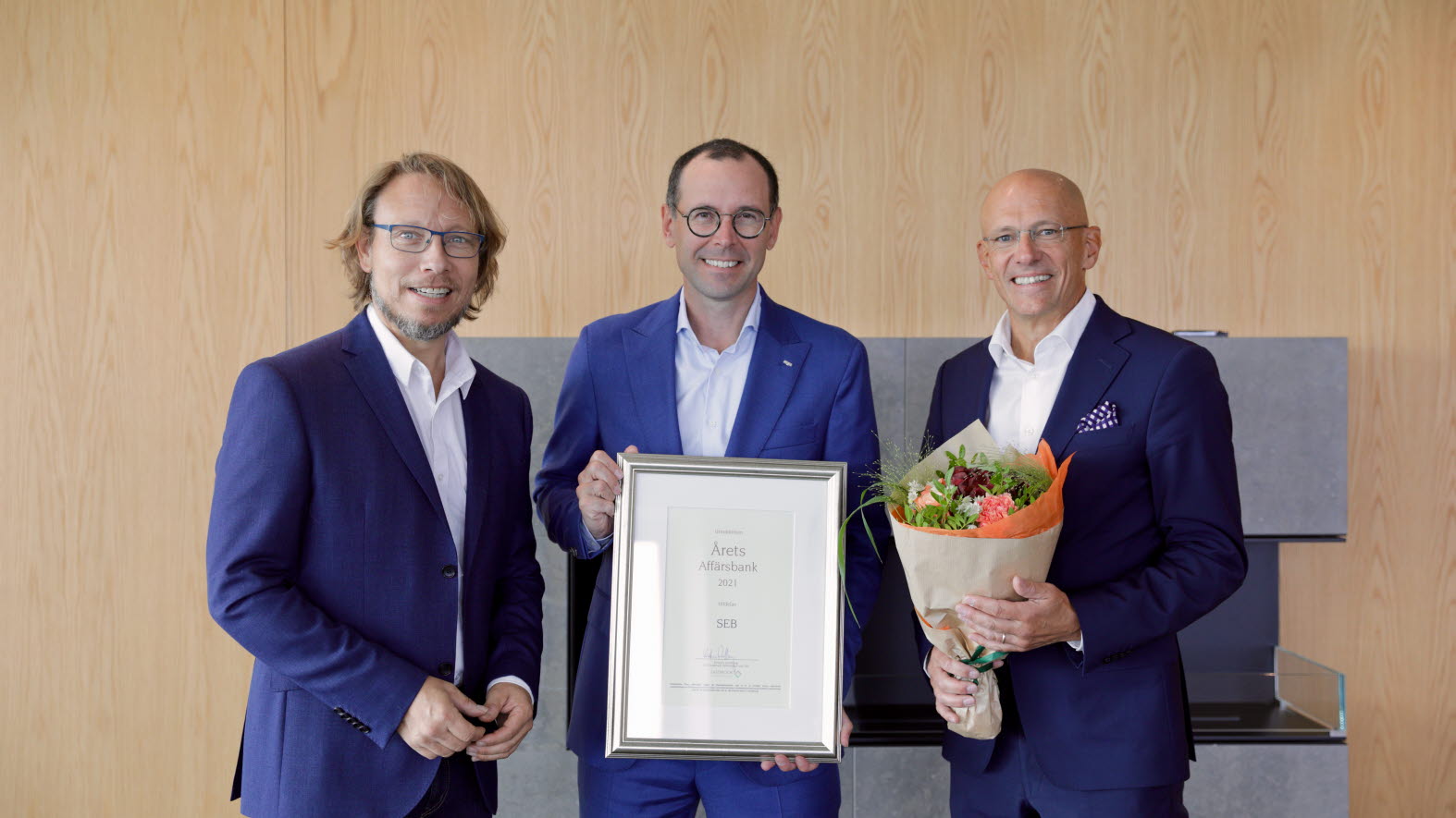 Tredje gången i rad: SEB Årets Affärsbank 2021 | SEB